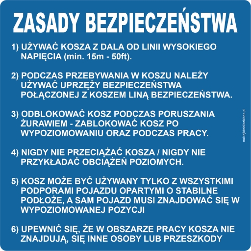 ZASADY BEZPIECZEŃSTWA - Znak BHP